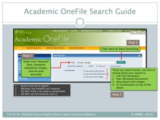 Academic OneFile | PPT