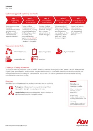 Aon Hewitt Case Study | PDF