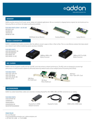 Addon Computer Product Over view | PDF