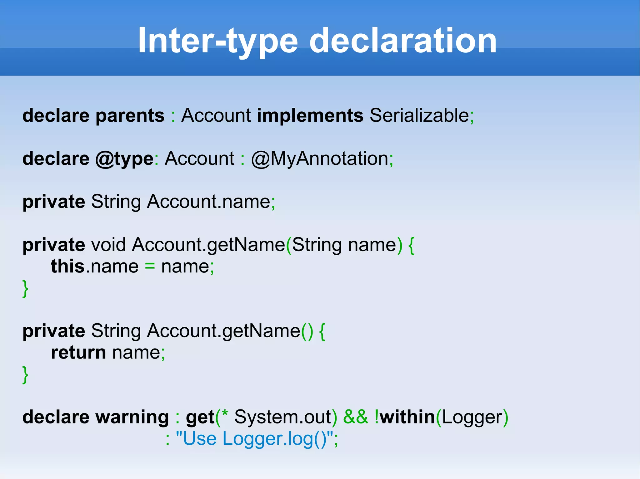 Aspect Oriented Programming Ppt 0322