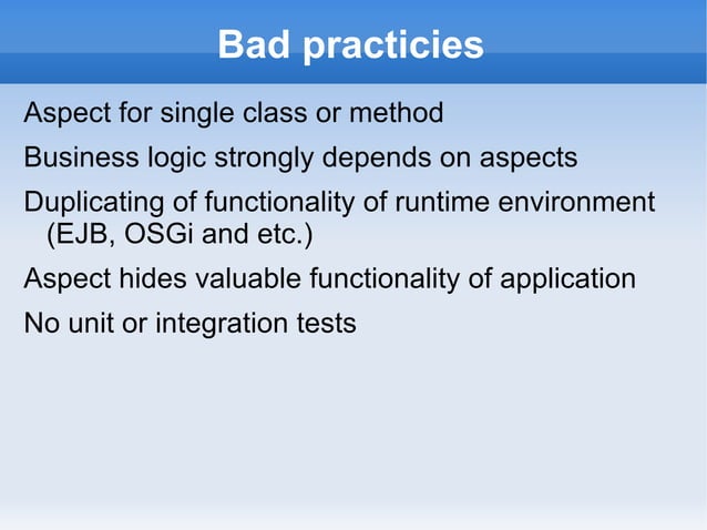 Aspect-Oriented Programming | ODP