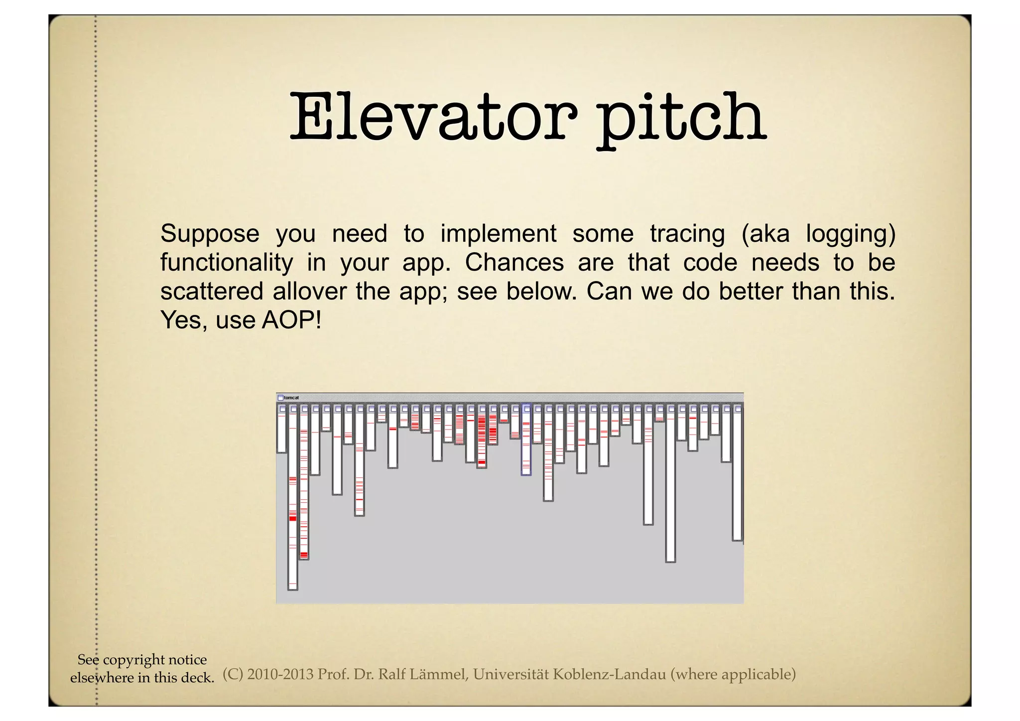 Aspect-oriented programming with AspectJ (as part of the the PTT lecture) | PDF | Web ...
