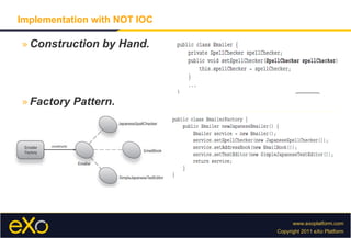 IOC and AOP presentation | PPT | Programming Languages | Computing