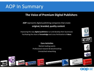 Aop Mobile Insights by Tim Cain - Incisive Create Mobile Strategies | PPT | Free Download