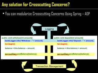 Aop spring | PPT | Programming Languages | Computing