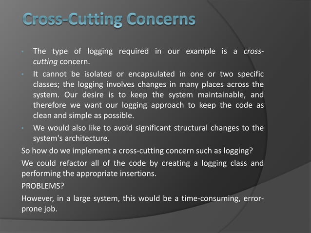 Aspect Oriented Programming | PPT