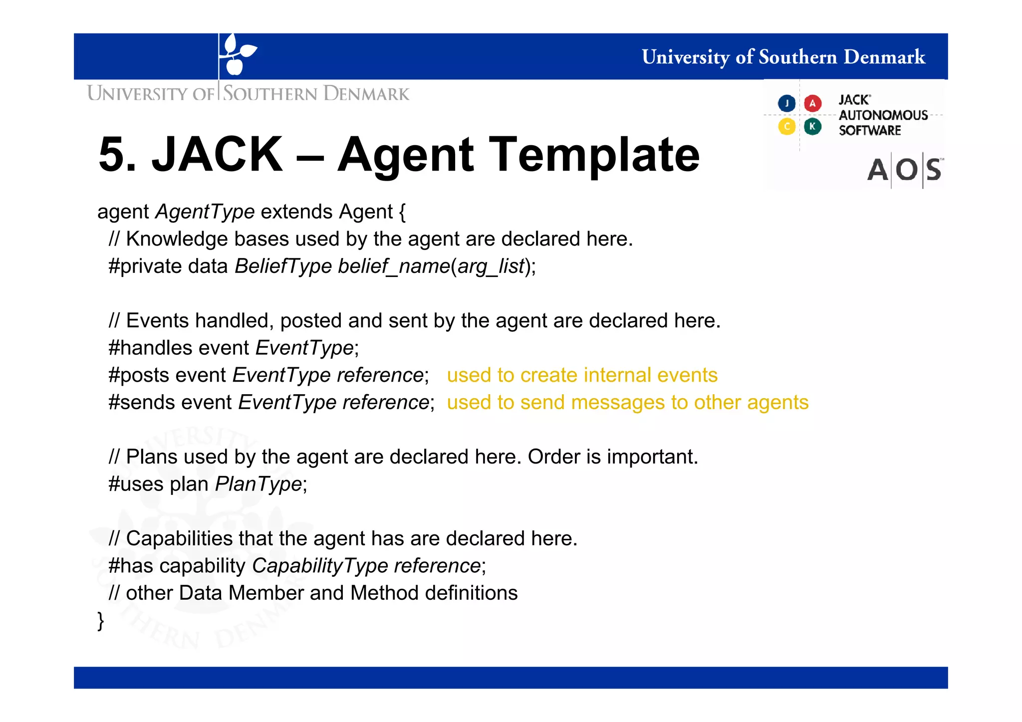 JACK intelligent Agents - an framework overview | PDF