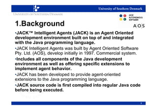 JACK intelligent Agents - an framework overview | PDF