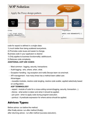AOP (Aspect-Oriented Programming) spring boot | PDF