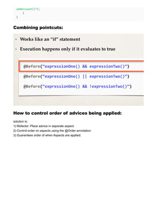 AOP (Aspect-Oriented Programming) spring boot | PDF