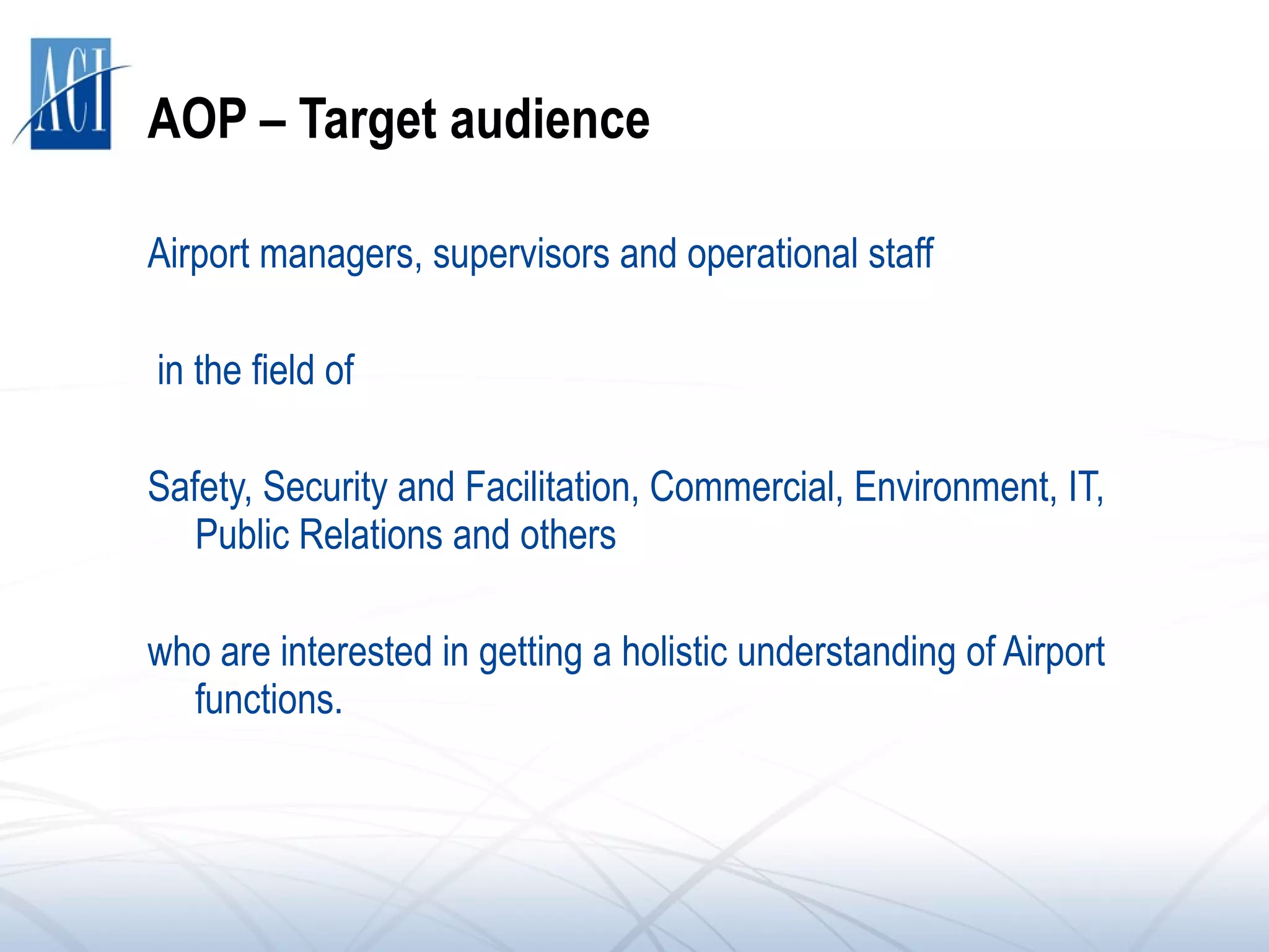 AOP Overview Plan | PPT