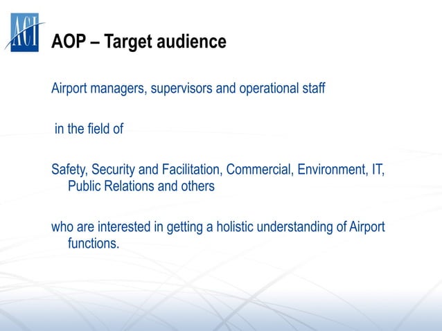 AOP Overview Plan | PPT