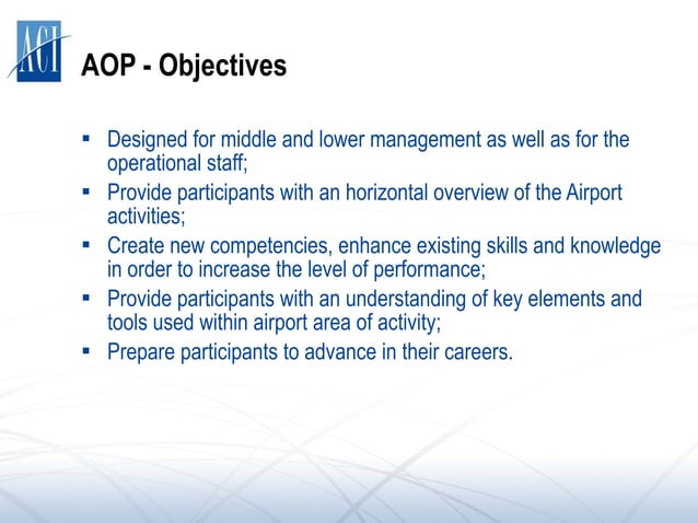 AOP Overview Plan | PPT