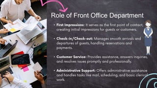 Interdepartmental Relationship Between HK & Frontoffice, HK ...