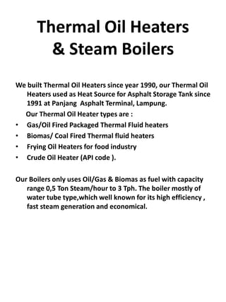 WA 0856 48 123438, Thermal oil Heater | PDF