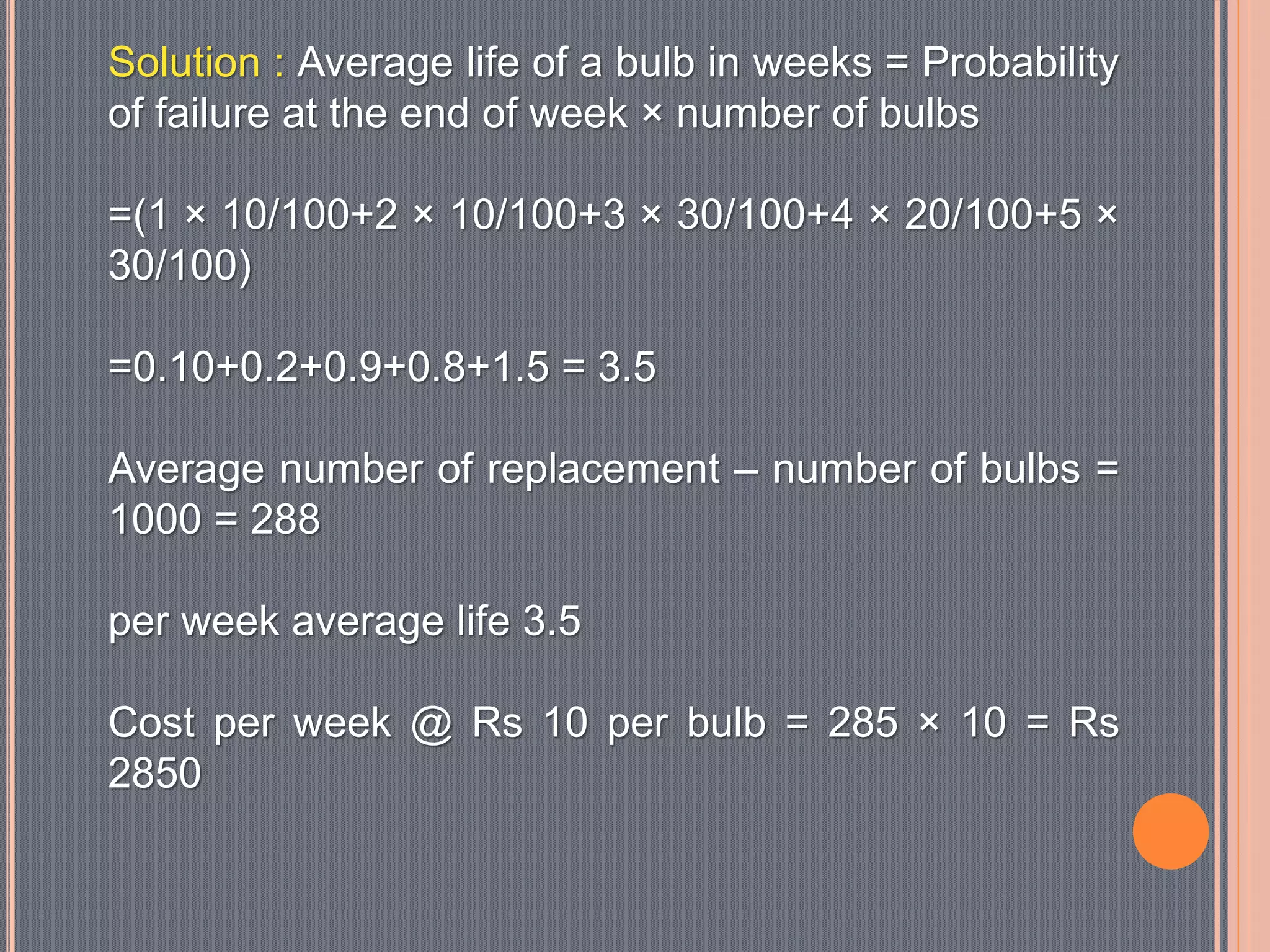 Applied Operation Research (AOR) Replacement Theory | PPTX