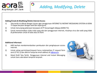 Presentation user privilege | PPT