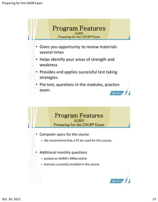 Preparing for the CNOR Exam | PDF