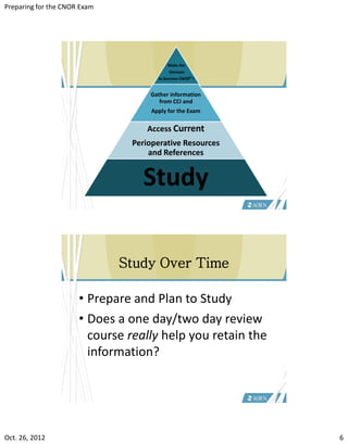 Preparing for the CNOR Exam | PDF