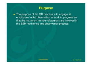 Behaviour Observation Process | PDF