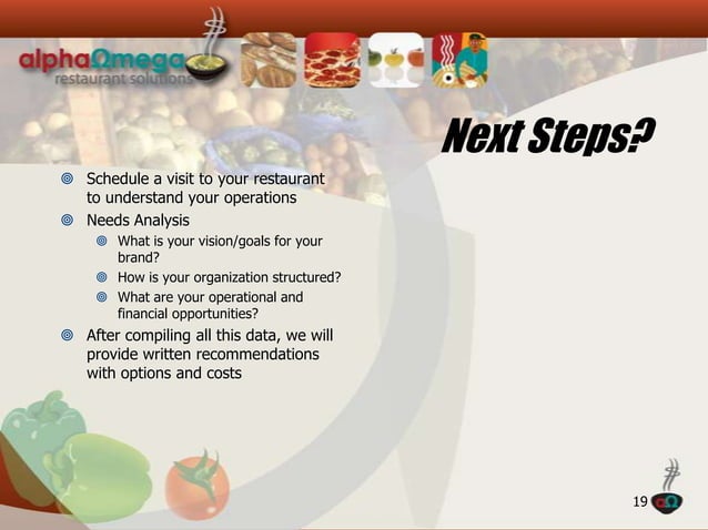 Alpha Omega Restaurant Solutions | PPT