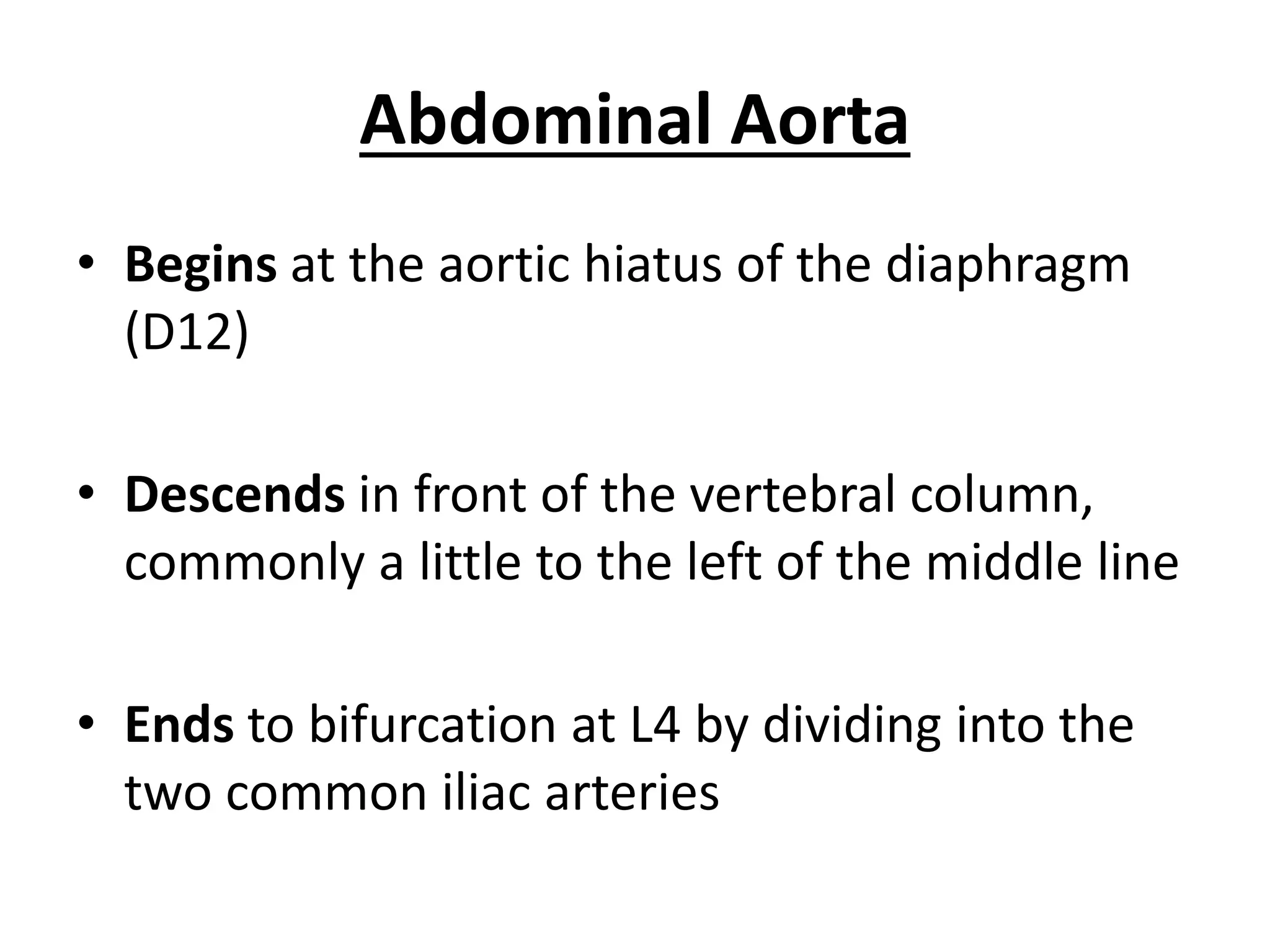 Aorta: anatomy and congenital anomalies | PPTX