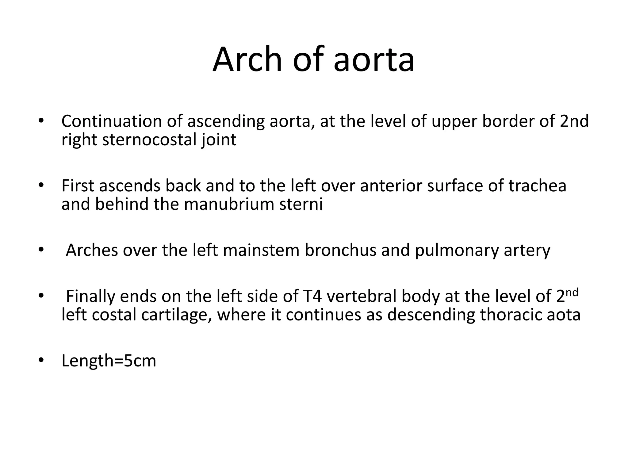 Aorta: anatomy and congenital anomalies | PPTX