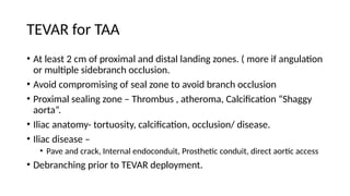 Aortic arch aneurysms in vascular surgery | PPTX