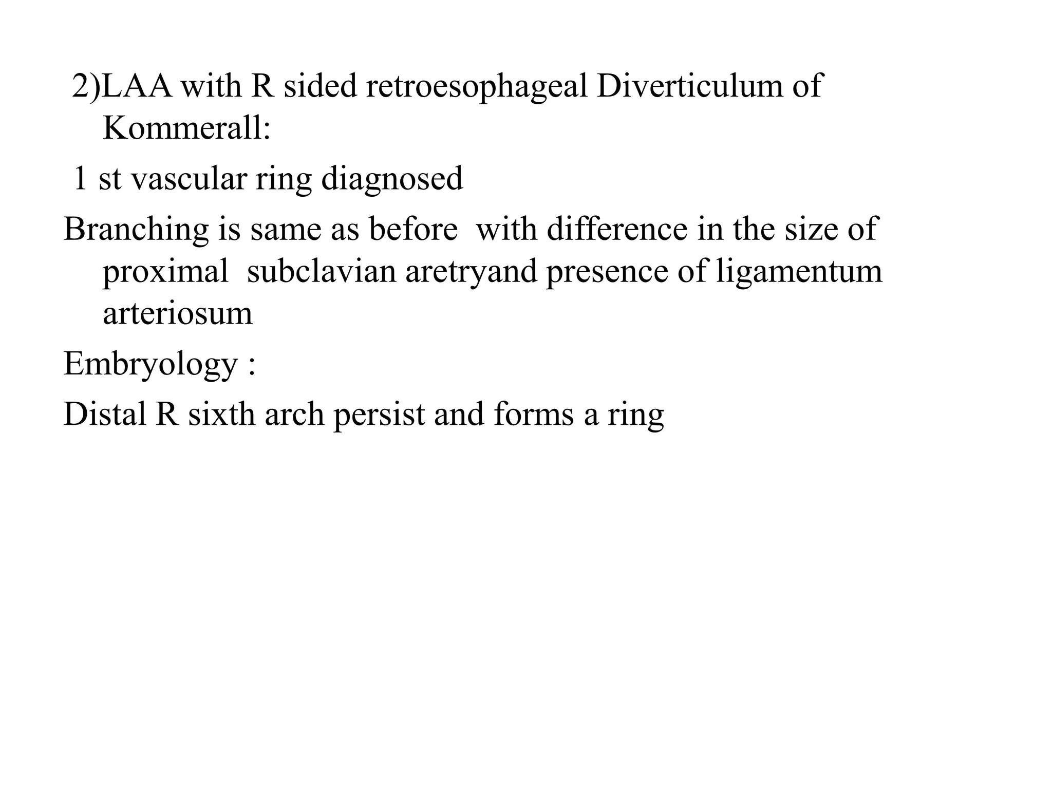Aortic arch anomalies | PPTX