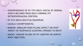 Aortic arch anomalies | PPTX