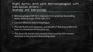 Aortic arch anomalies | PPTX