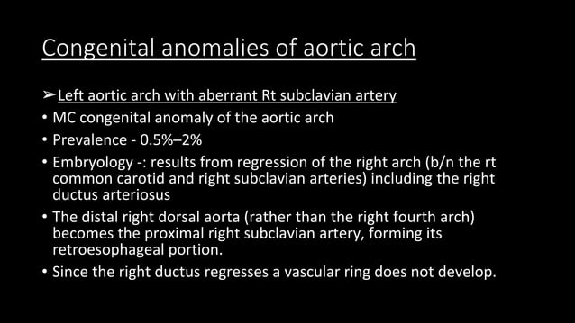 AORTIC ARCH ANOMALIES 2.pptx | Heart and Cardiovascular Diseases ...