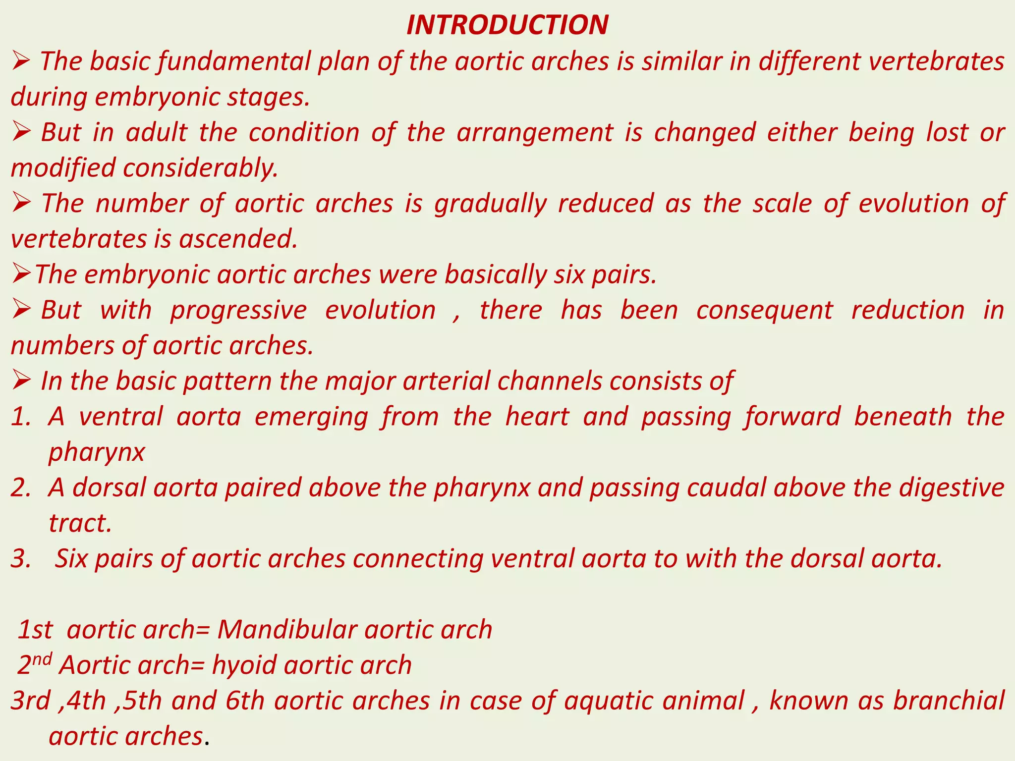Aortic arches | PPTX