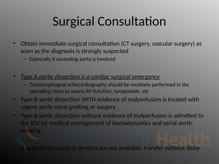 Aortic Dissection and Acute Aortic Syndrome | PPT