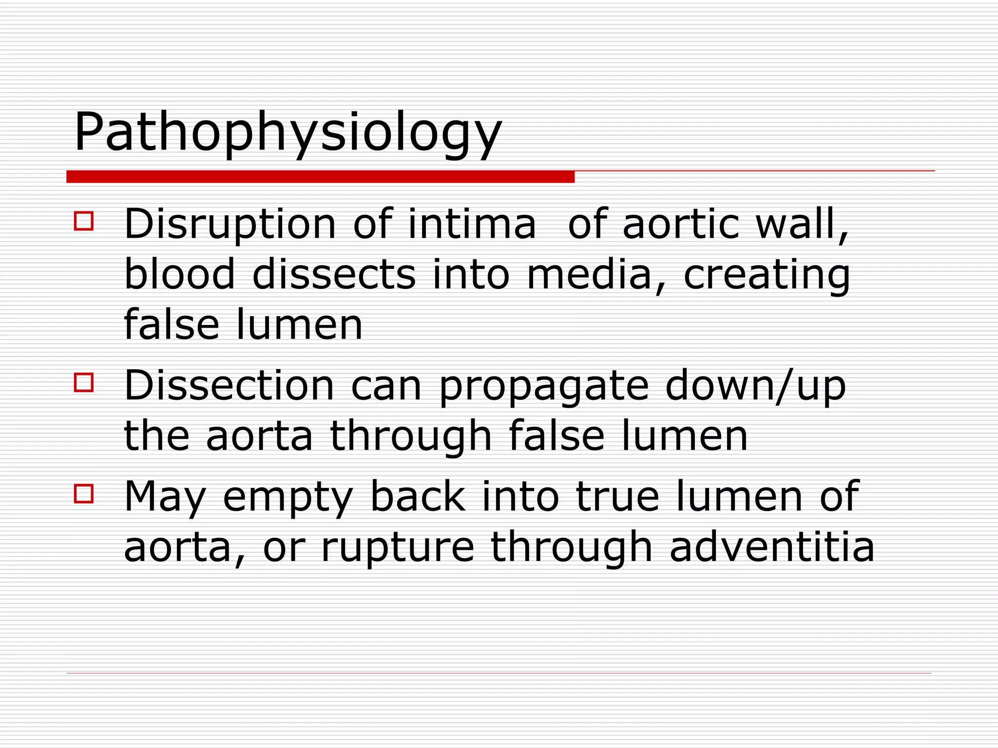 Aortic dissection | PPT