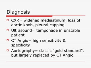Aortic dissection | PPT