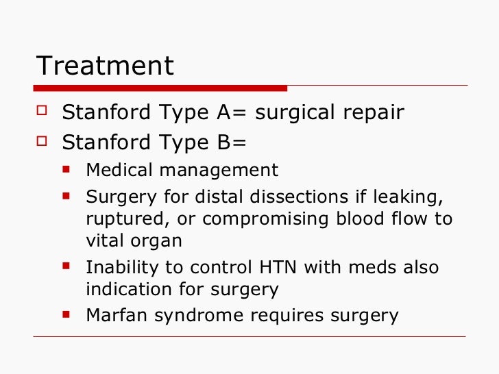 Aortic Dissection Type A And B Symptoms Causes Treatment Midterm