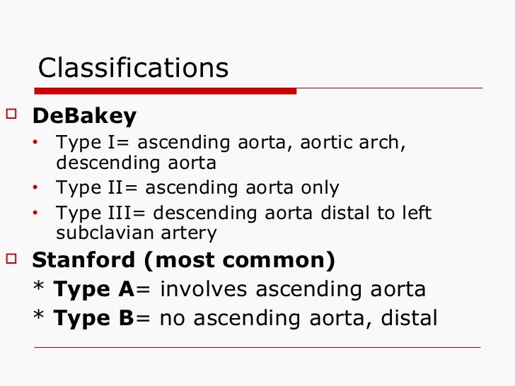 Aortic dissection