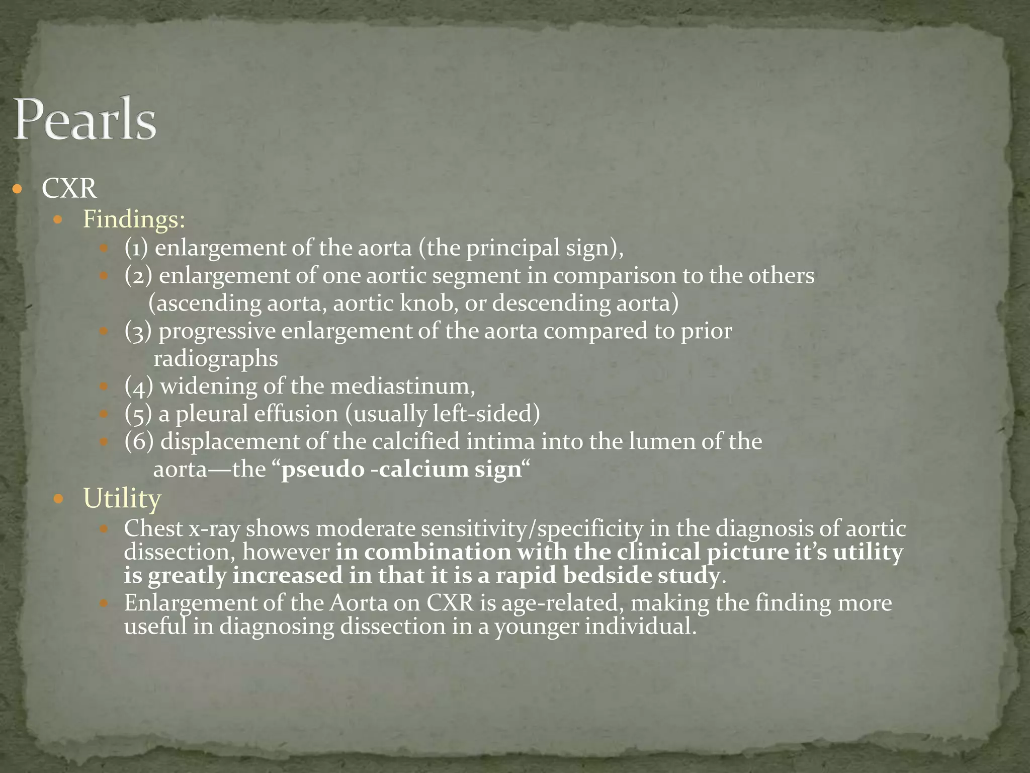 Aortic dissection | PPTX