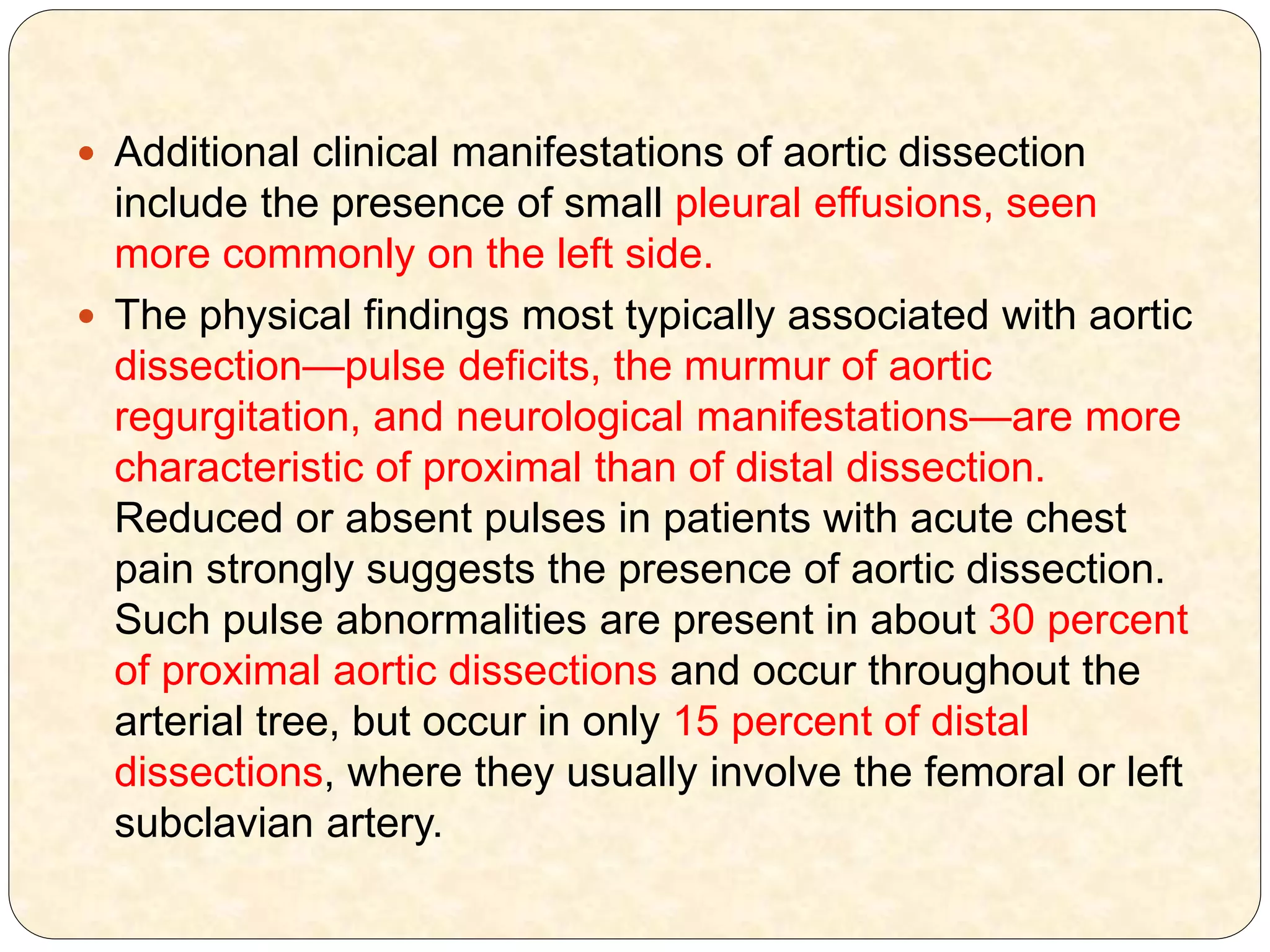 Aortic dissection | PPTX