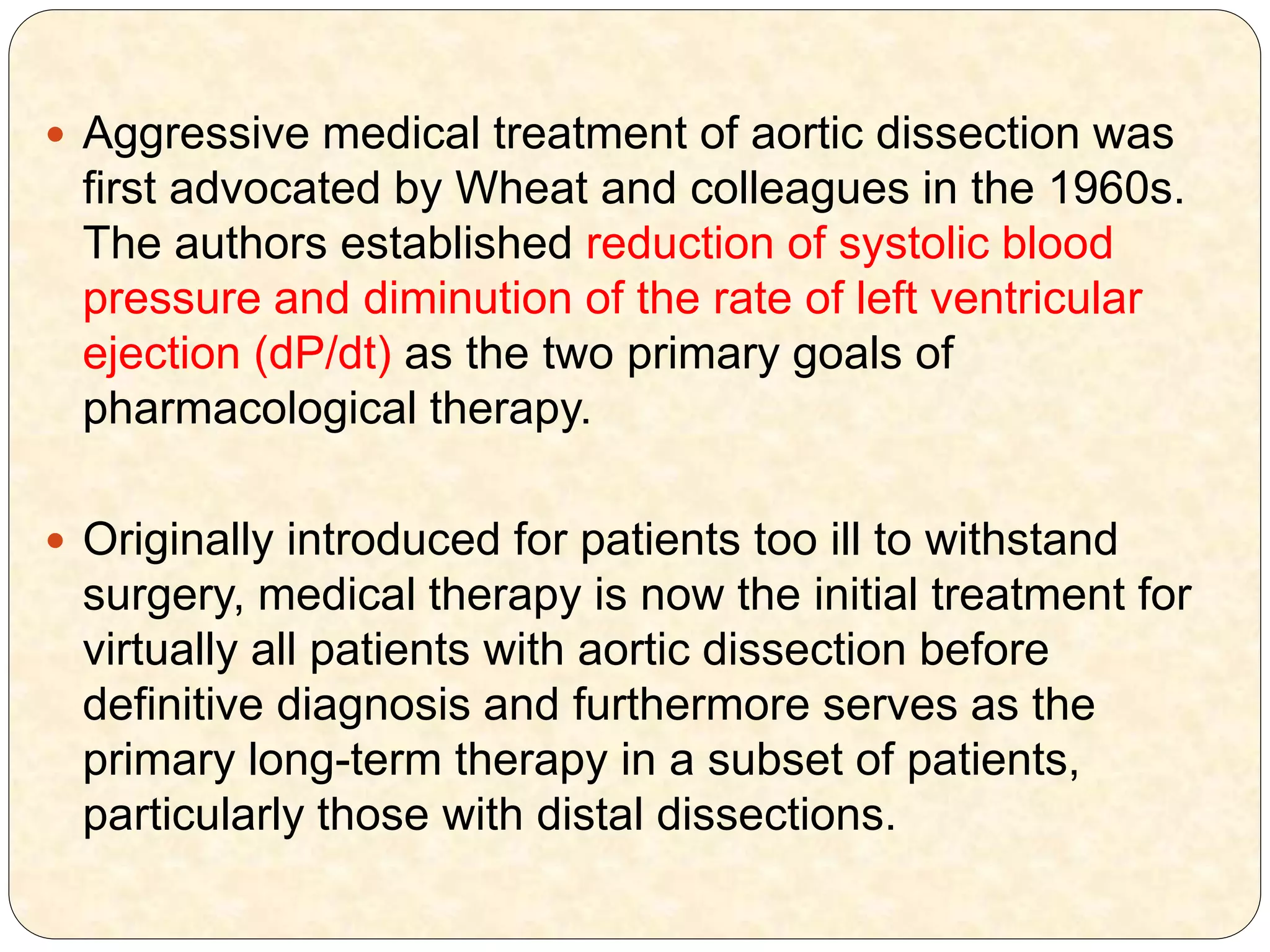 Aortic dissection | PPTX