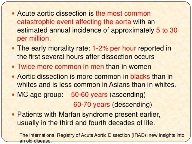 Aortic dissection