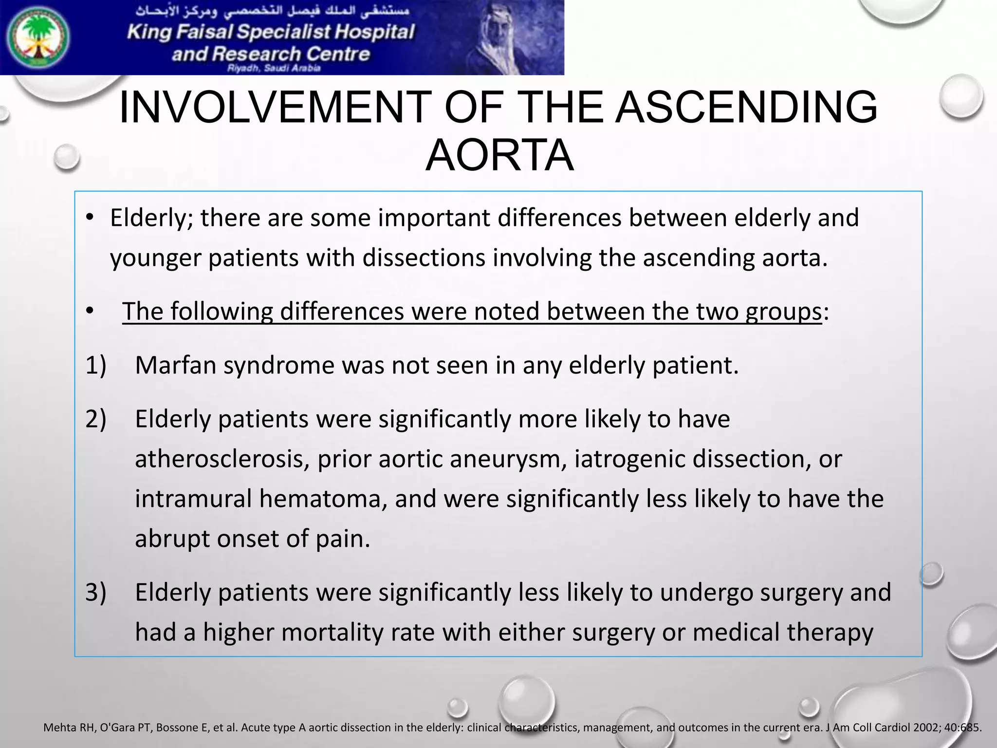 Aortic dissection, pathophysiology, risk, incidence, types and ...