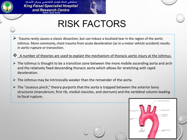 Aortic dissection, pathophysiology, risk, incidence, types and ...