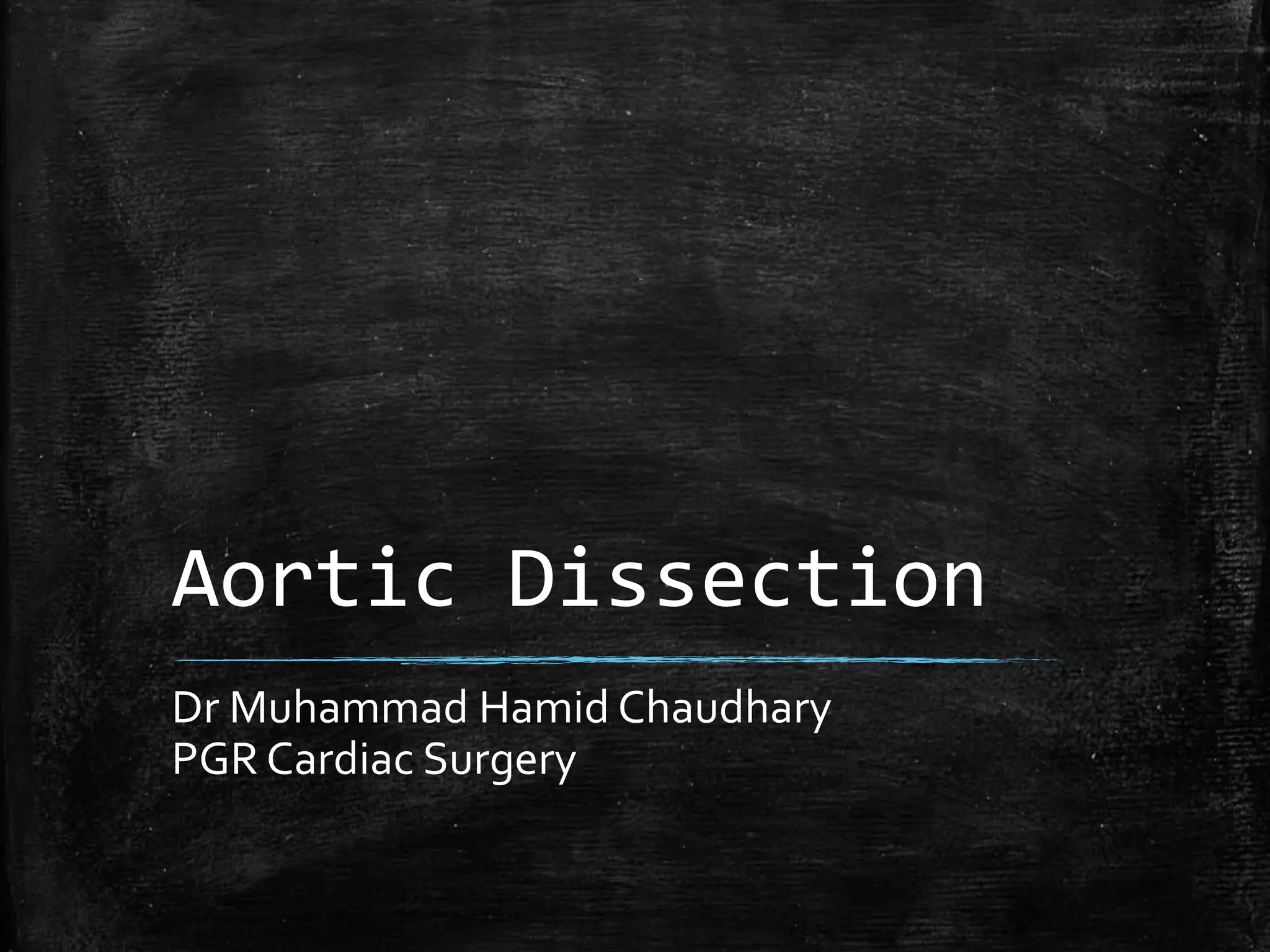 Aortic dissection | PPT