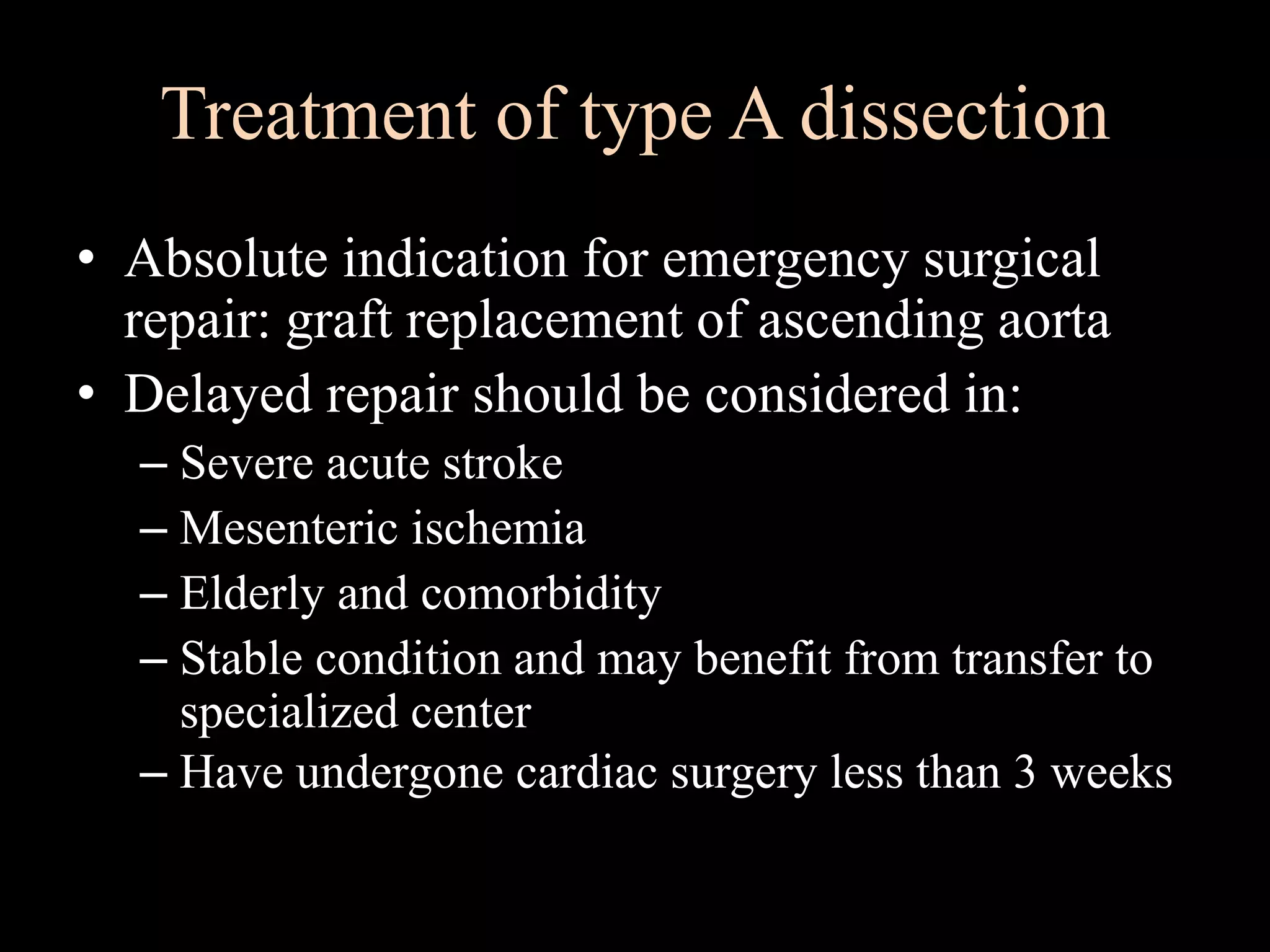 Aortic dissection | PPTX