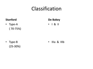 Aortic dissection | PPTX