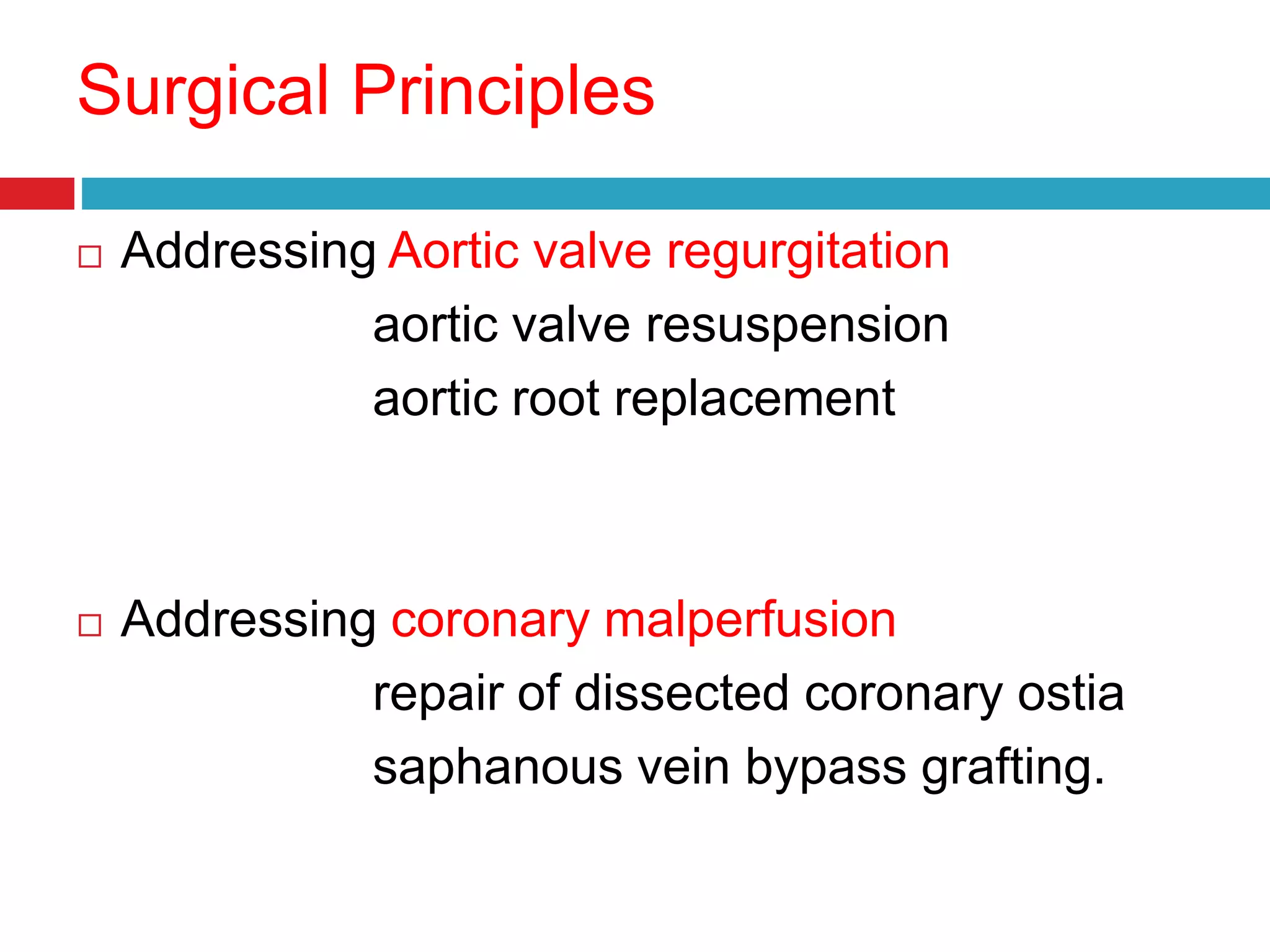 Diagnosis and management of aortic dissection | PPTX