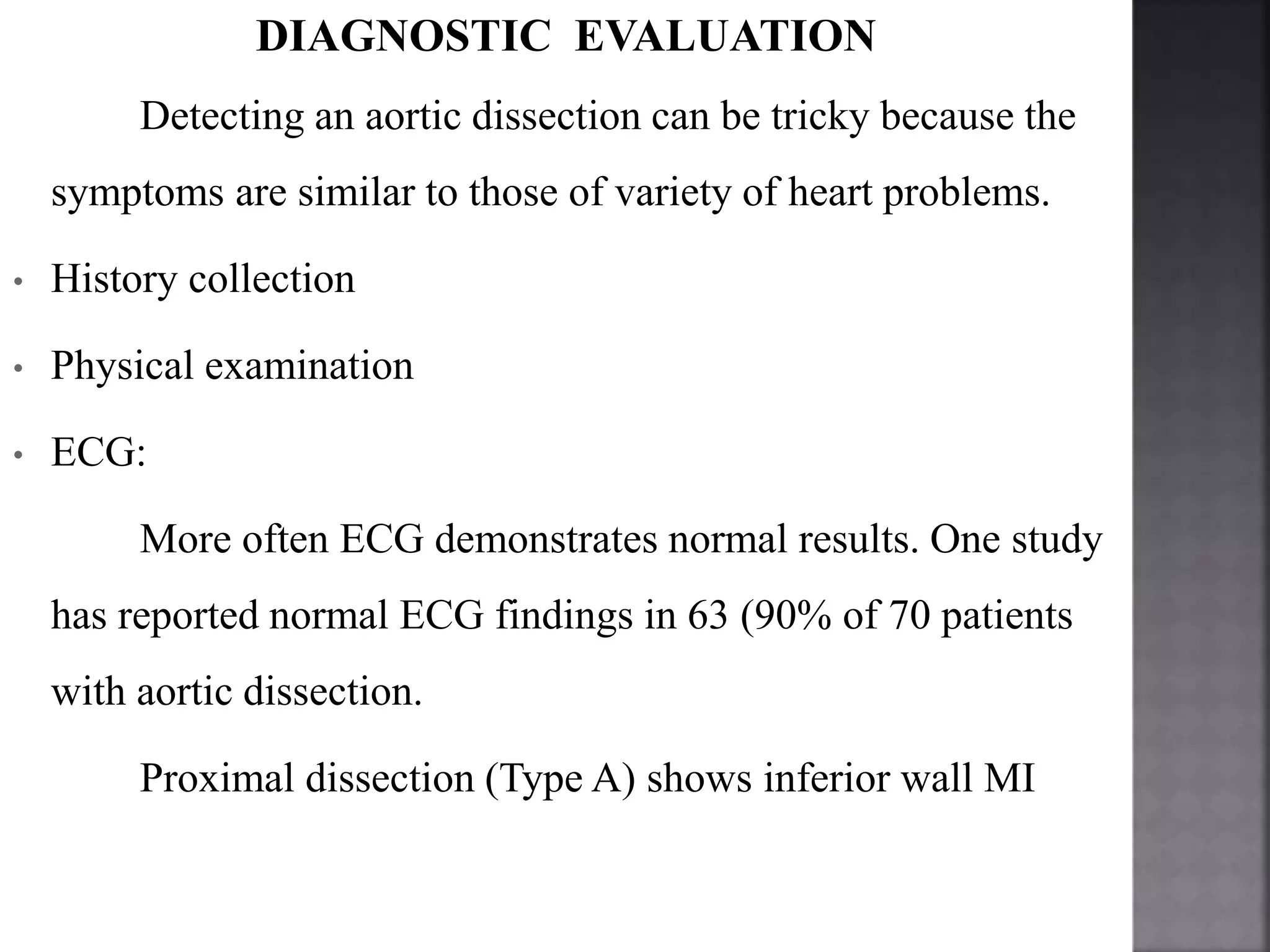 AORTIC DISSECTION | PPTX