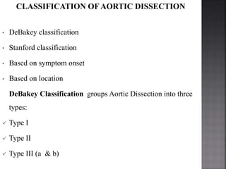 AORTIC DISSECTION | PPTX